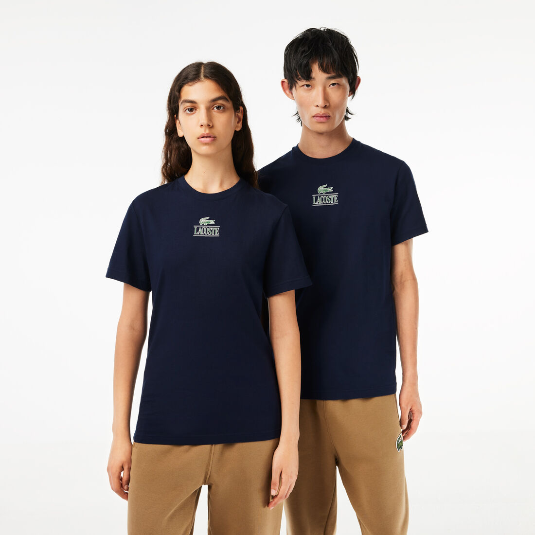 Buy Regular Fit Cotton Jersey Branded T-shirt | Lacoste UAE