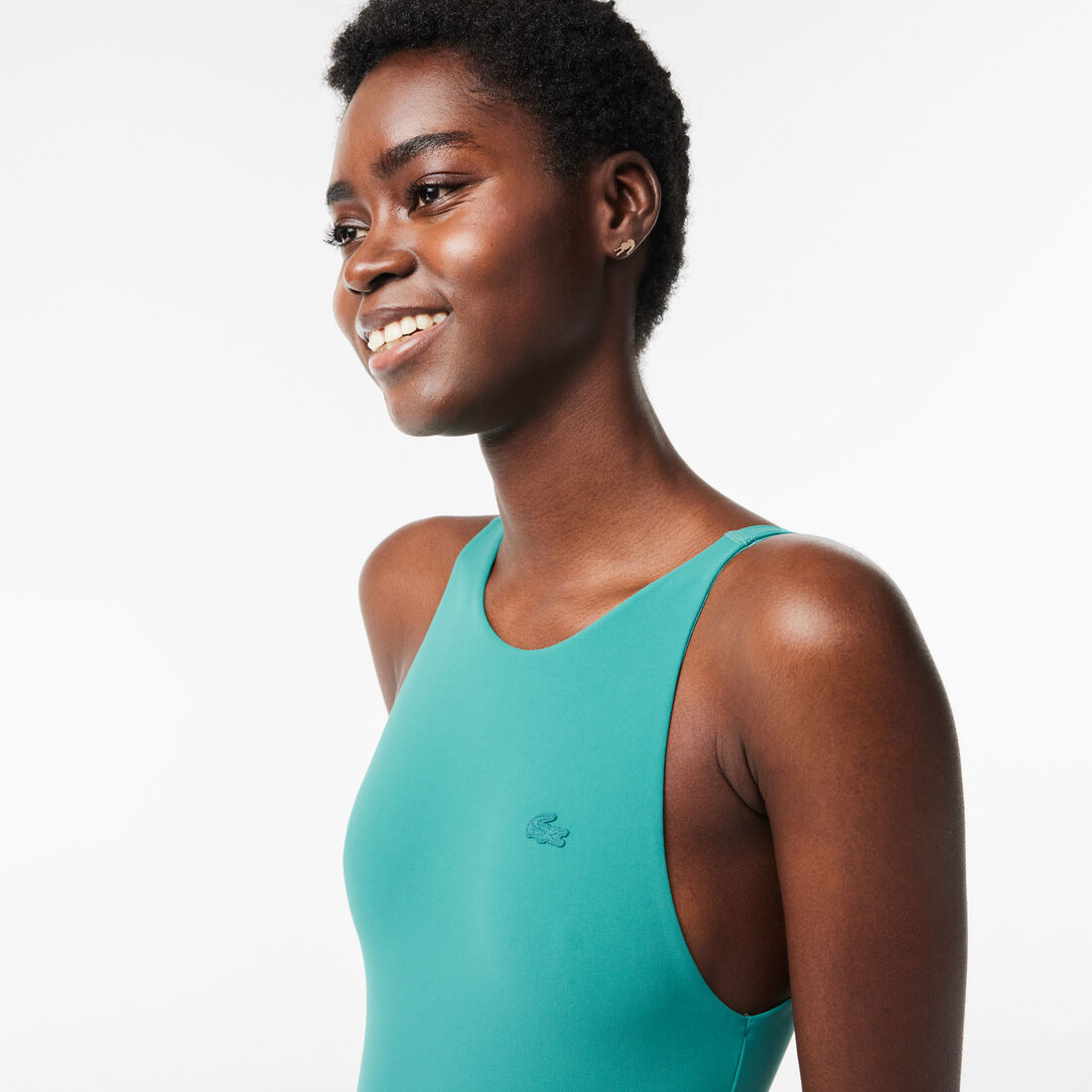 Buy Women's Lacoste One-Piece Recycled Polyamide Swimsuit | Lacoste UAE