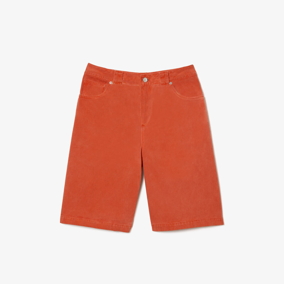 Long Natural Dye Denim Bermuda Shorts | Lacoste AE