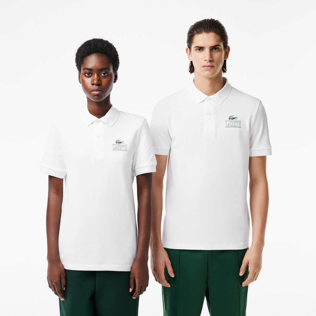 Buy Lacoste Signature Print Stretch Pique Polo Shirt | Lacoste UAE