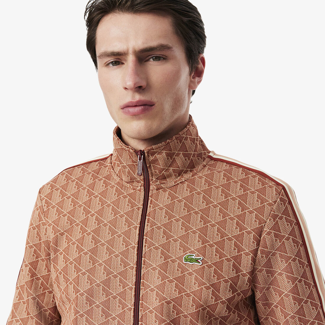 Buy Paris Zip-Up Jacquard Track Jacket | Lacoste UAE