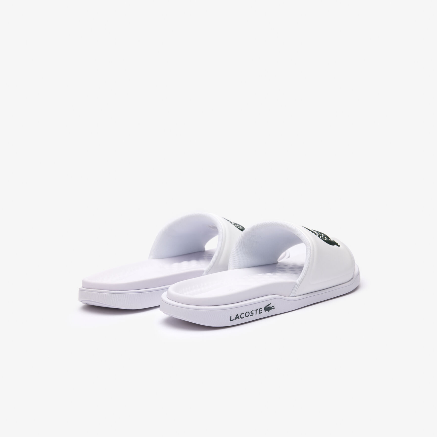 Buy Men's Croco Dualiste Synthetic Logo Strap Slides | Lacoste UAE