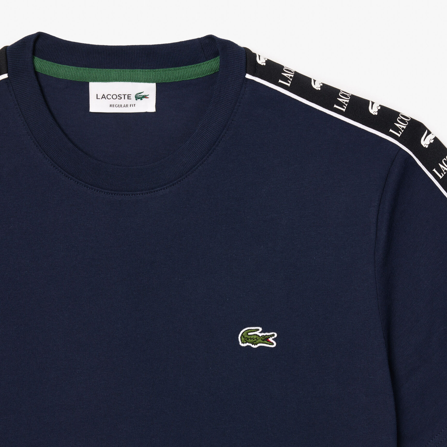 Buy Cotton Jersey Logo Stripe T-shirt | Lacoste UAE