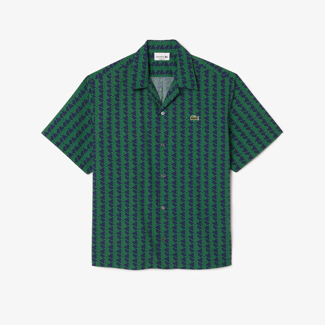 Buy Short Sleeved Monogram Print Shirt | Lacoste UAE