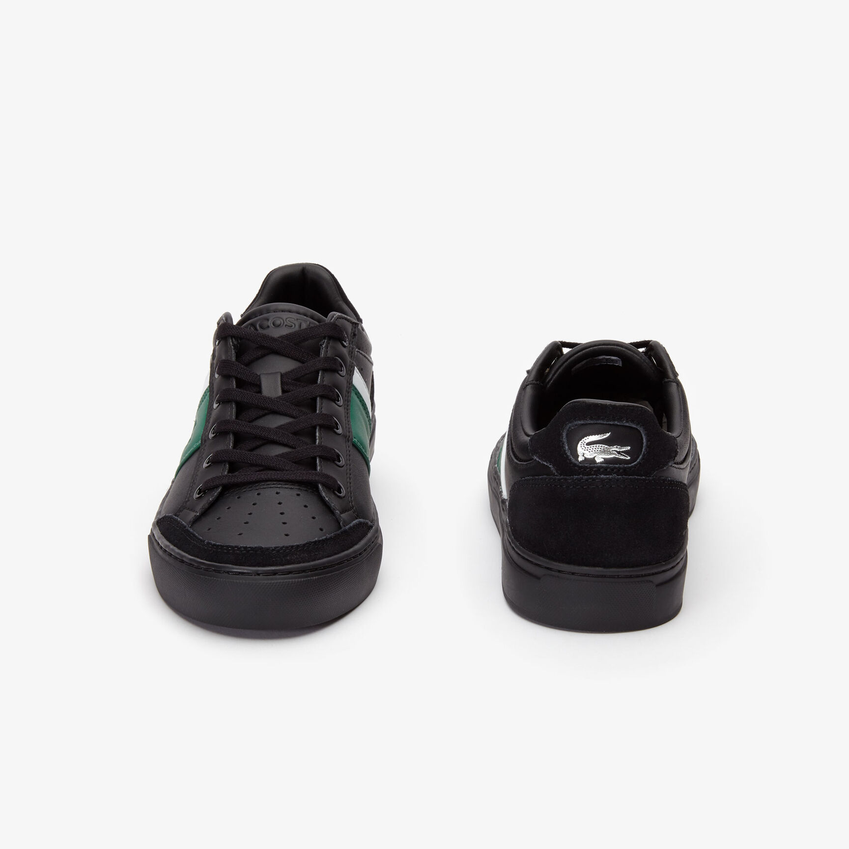 Buy Men's Courtline Leather and Suede Trainers | Lacoste UAE