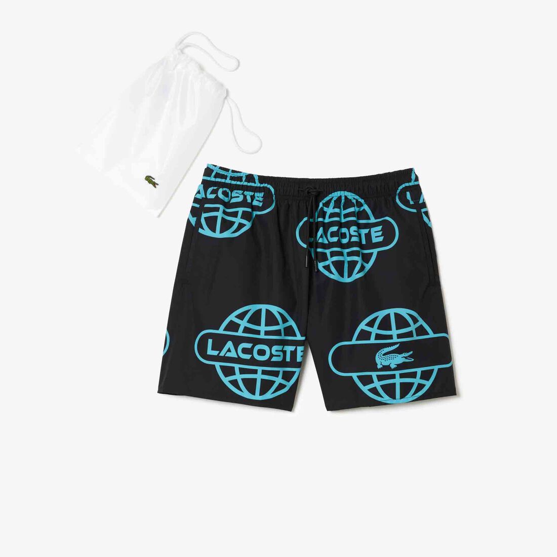 Lacoste Globe Print Swimsuit | Lacoste AE