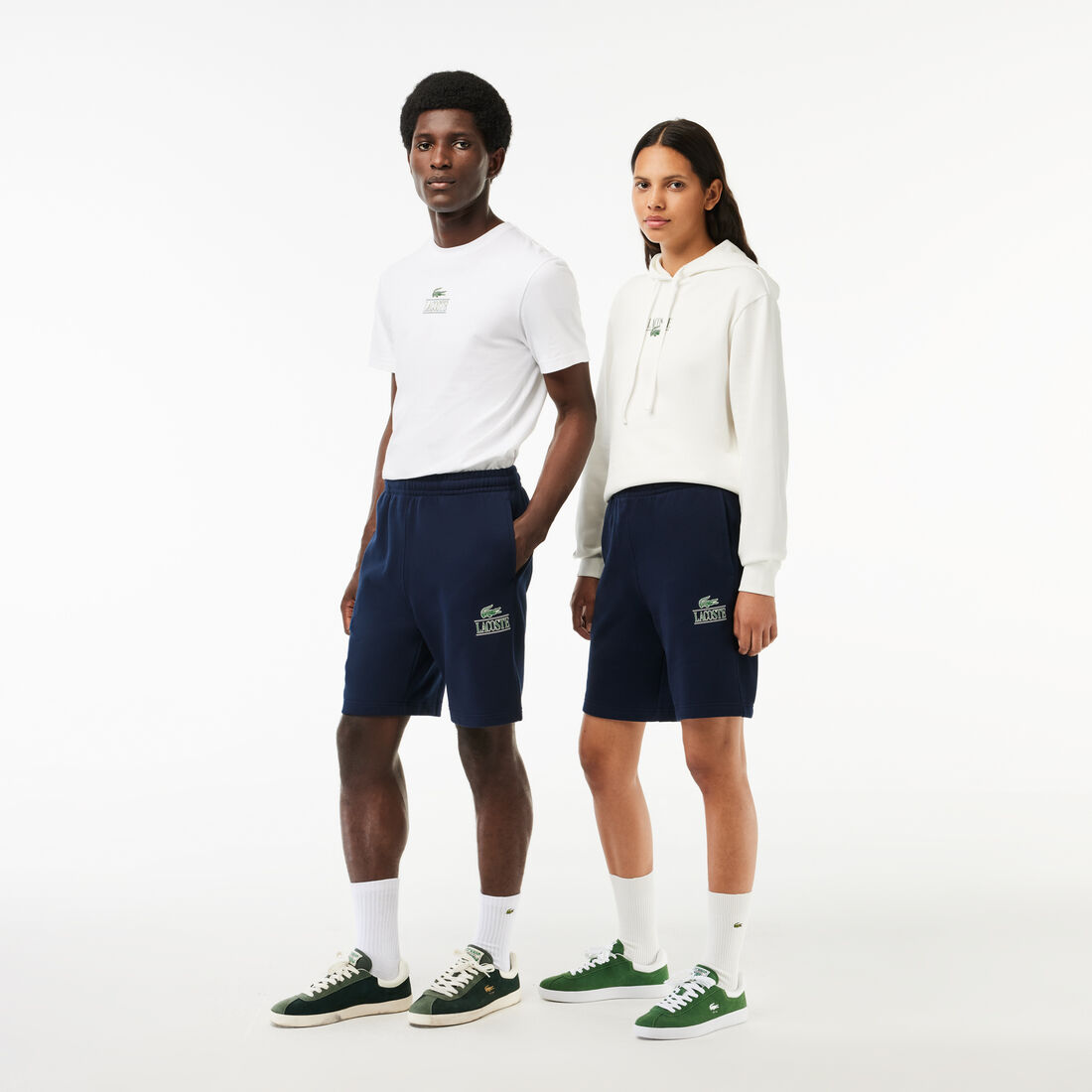 Buy Lacoste Signature Print Jogger Shorts | Lacoste UAE