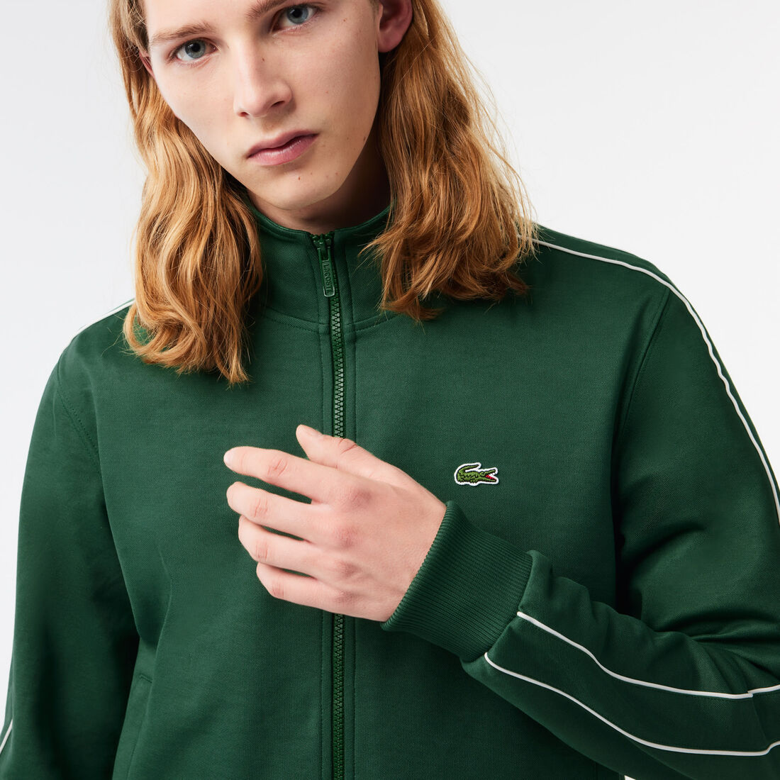 Buy Paris Pique Zip Front Track Jacket | Lacoste UAE